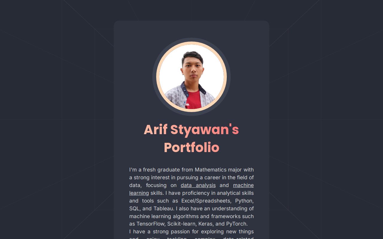 Arif Styawan's Portfolio